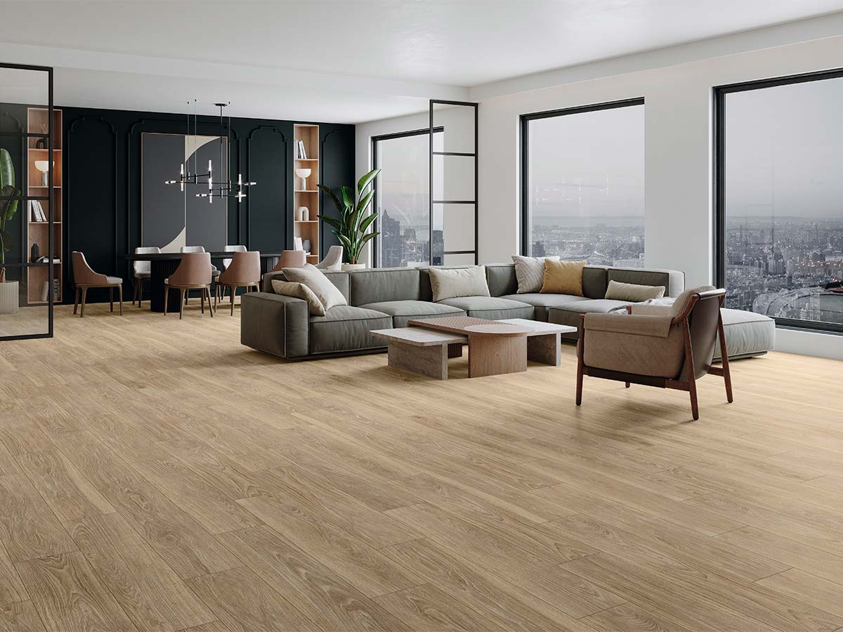 Porcelánico Kael Roble 23x120 Cm MT Rect | Ceramicos .es